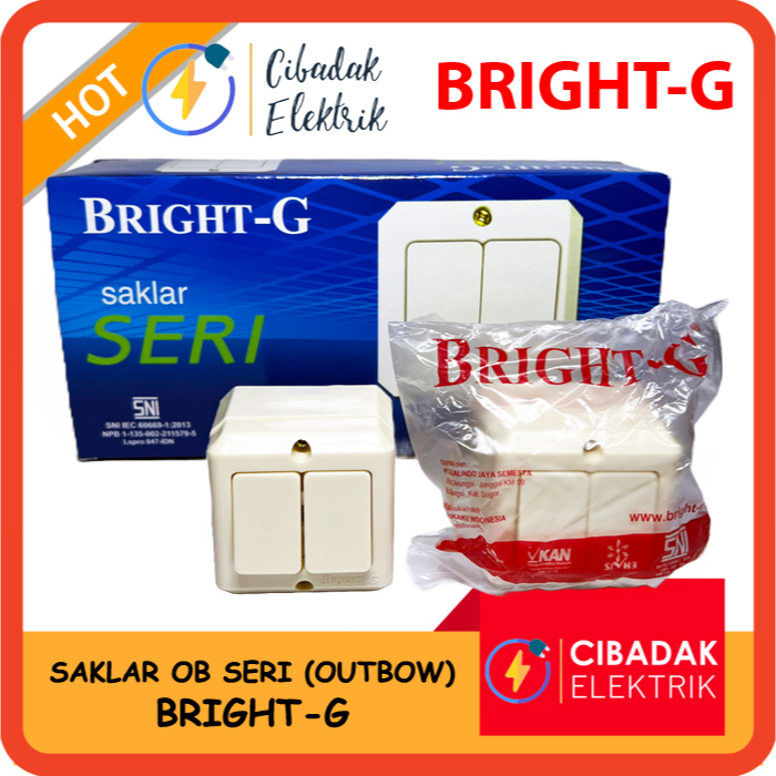 Jual SAKLAR SERI OB BRIGHT G / SAKLAR DOUBLE OUTBOW BRIGHT-G SNI MURAH ...