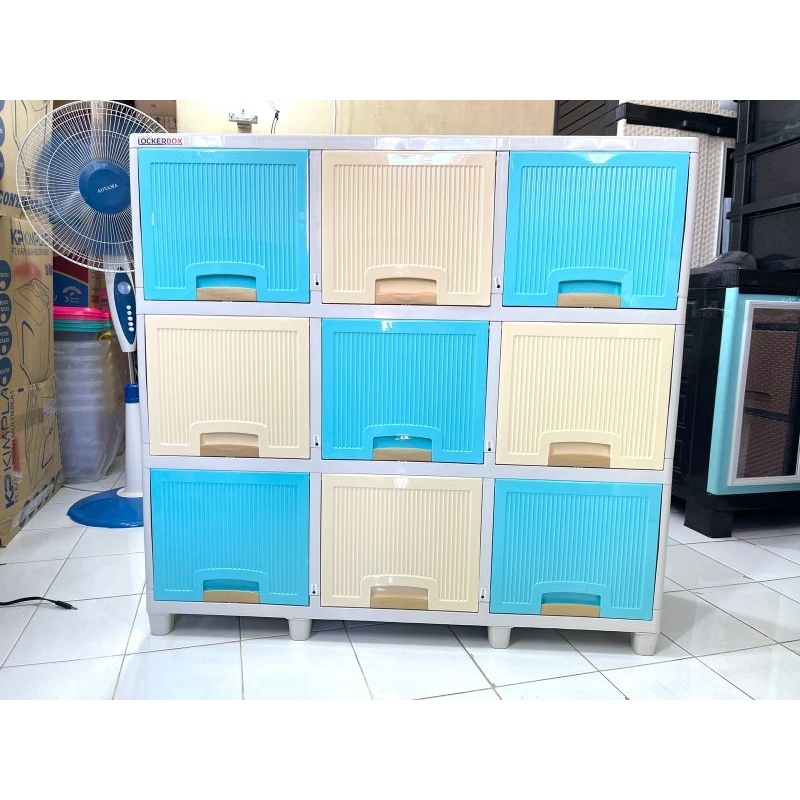 Jual Lemari PLastik Napolly Loker Flip Susun 3 LOCKERBOX 3309 | Shopee ...