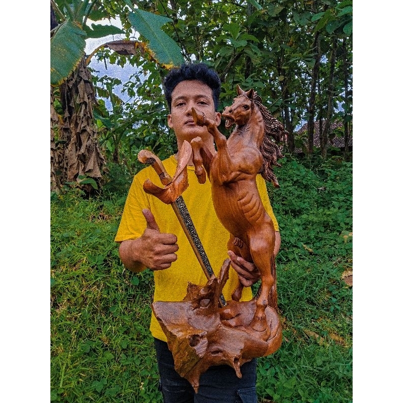 Jual Jagrak Keris Kuda Ngamuk Kelas Eropa/ relief Kuda Ngamuk premium ...