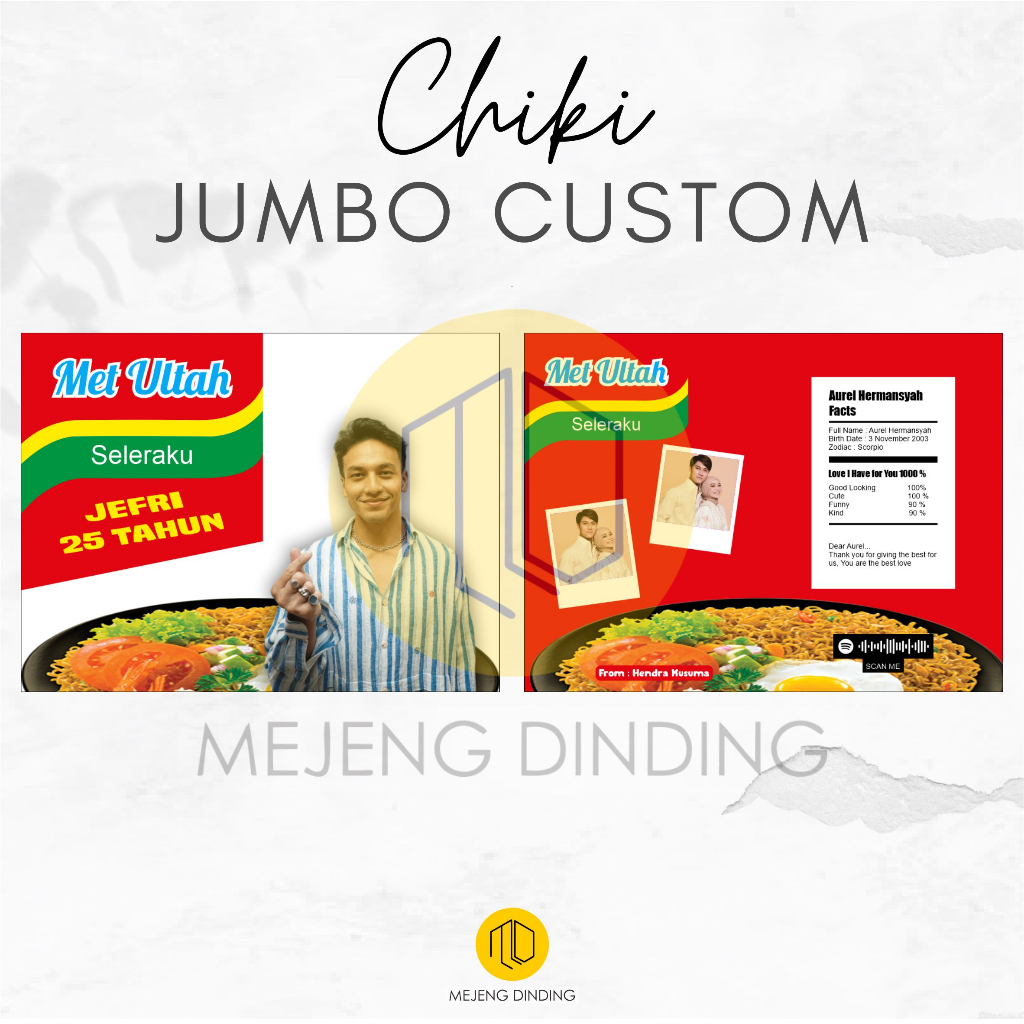 Jual (1 HARI JADI) CHIKI JUMBO / CIKI JUMBO / KADO UNIK SNACK / KADO ...