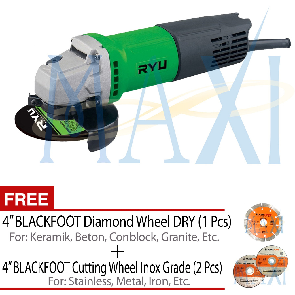 Jual Tekiro Ryu 4 Angle Grinder - Mesin Grinda / Gurinda / Gerinda Tangan Mark III - RSG 100-3 ...