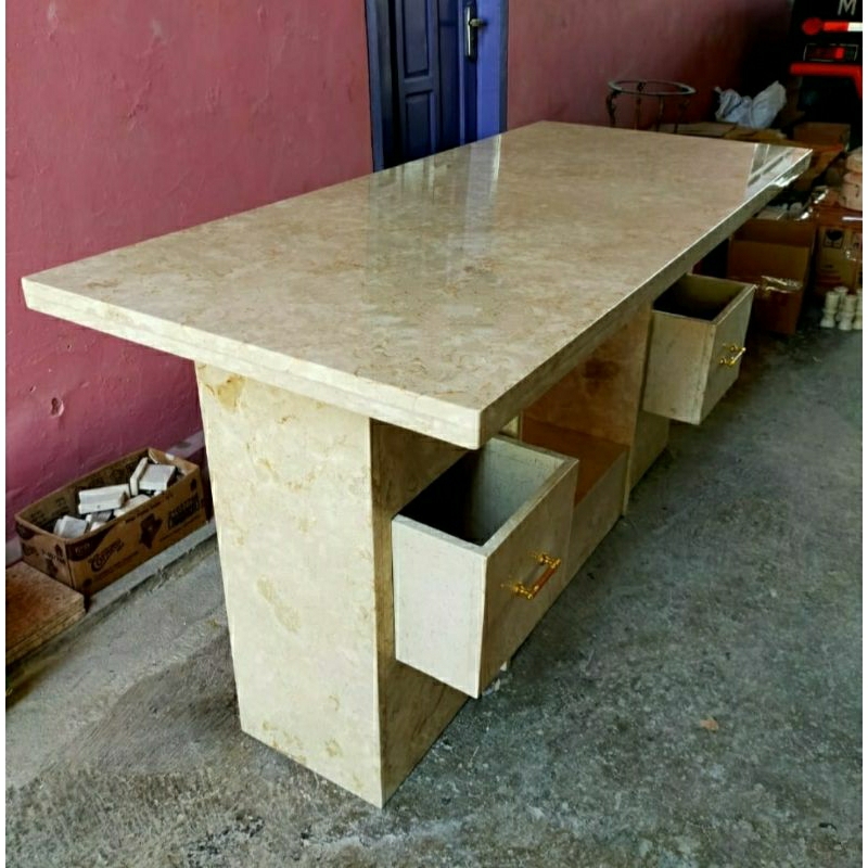 Jual Meja Kerja Batu Marmer Asli | Shopee Indonesia