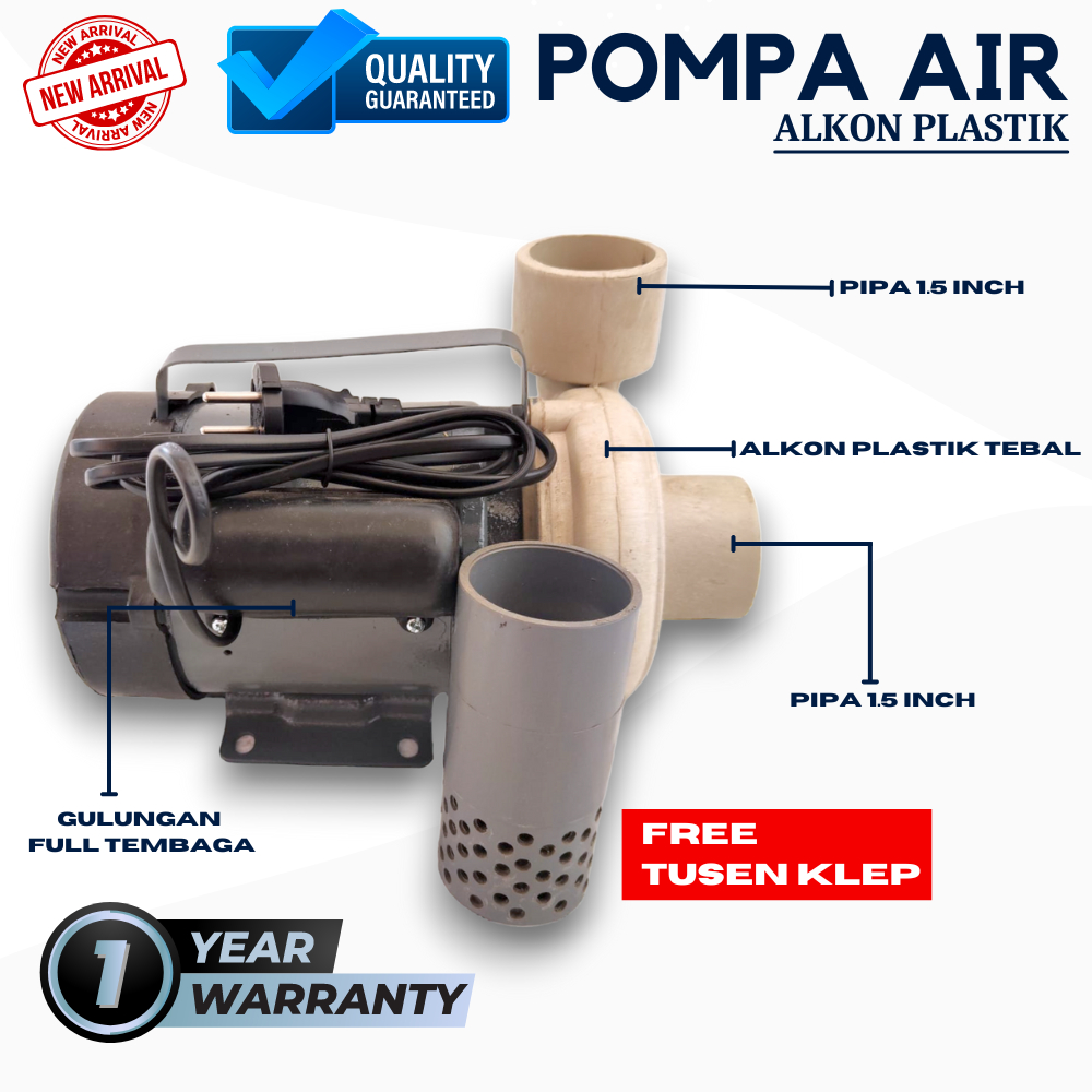 Jual POMPA AIR ALKON PLASTIK PIPA 1.5 INCH SEMBURAN KENCANG POMPA MODIFIKASI ALKON PALSTIK TEBAL ...