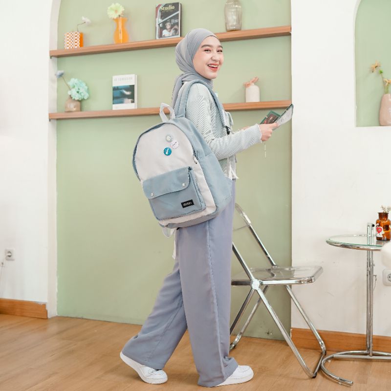 Jual Himeku MICHI KOMBINASI Series Backpack - Tas Sekolah Kuliah Kerja Besar - Tas Laptop ...