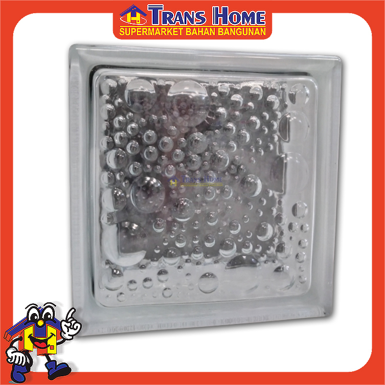 Jual Glass Block / Balok Kaca Mulia Bubble Polos (MULIA_GB) | Shopee ...
