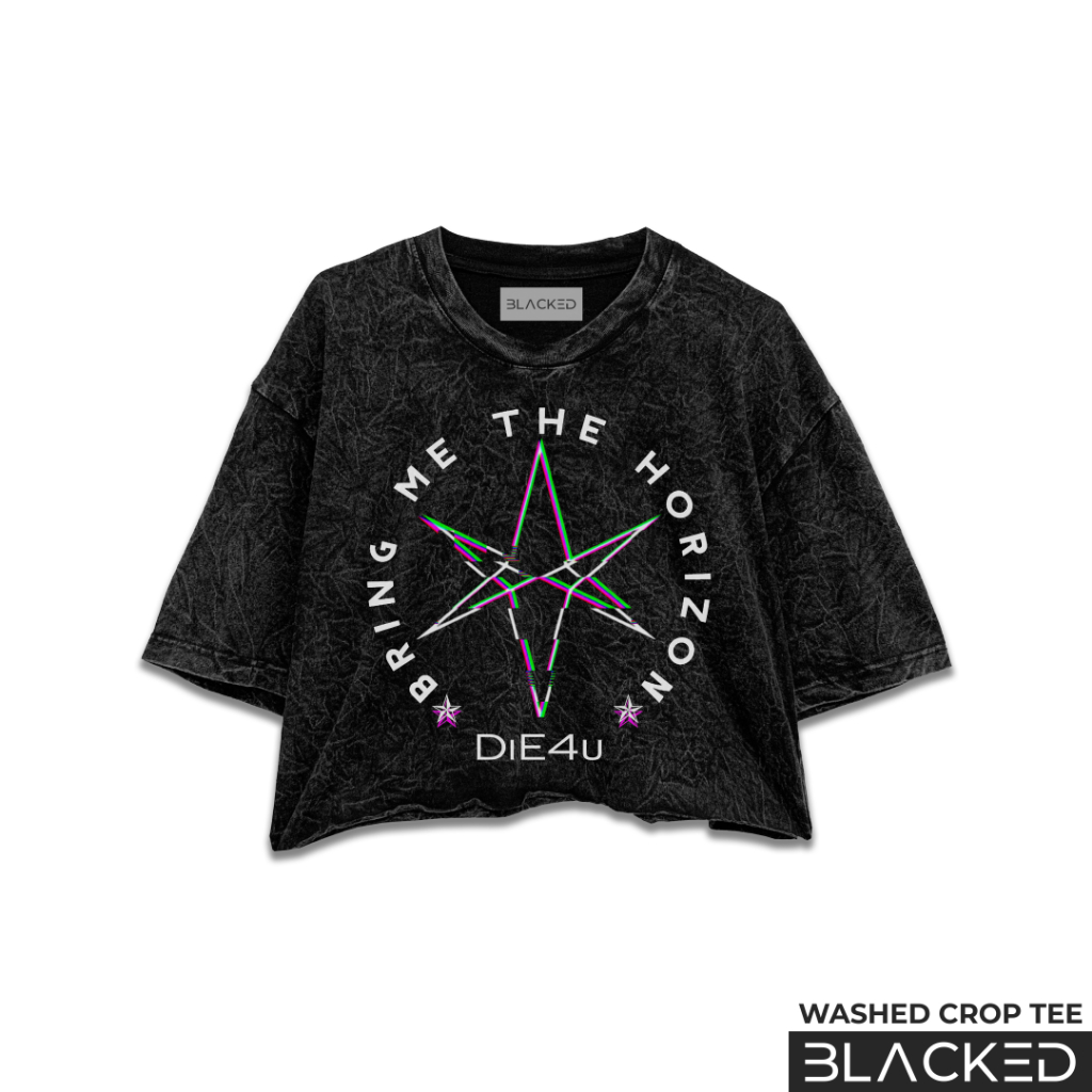 Jual CROP TEE BRING ME THE HORIZON / STONEWASH / BMTH-3 / WASHED ...