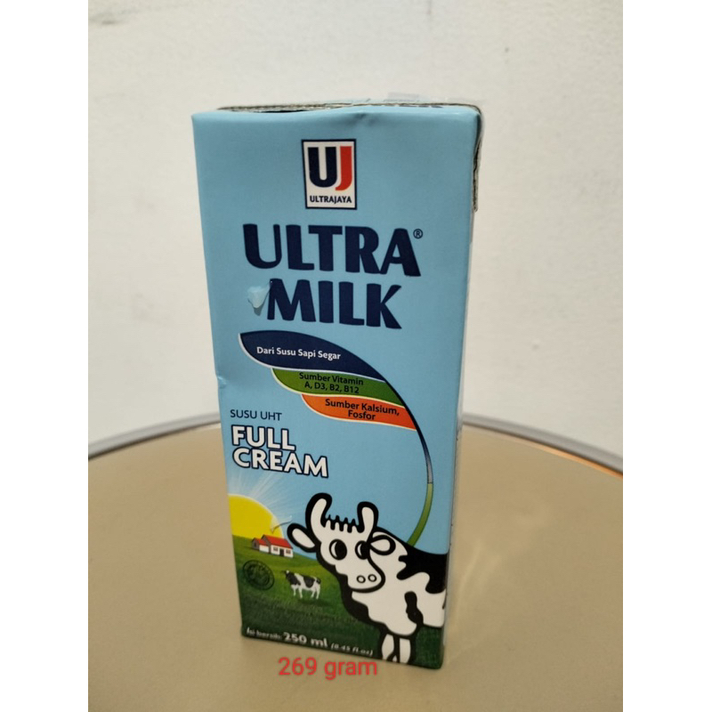 Jual SUSU UHT PLAIN ULTRA MILK 250 ML | Shopee Indonesia