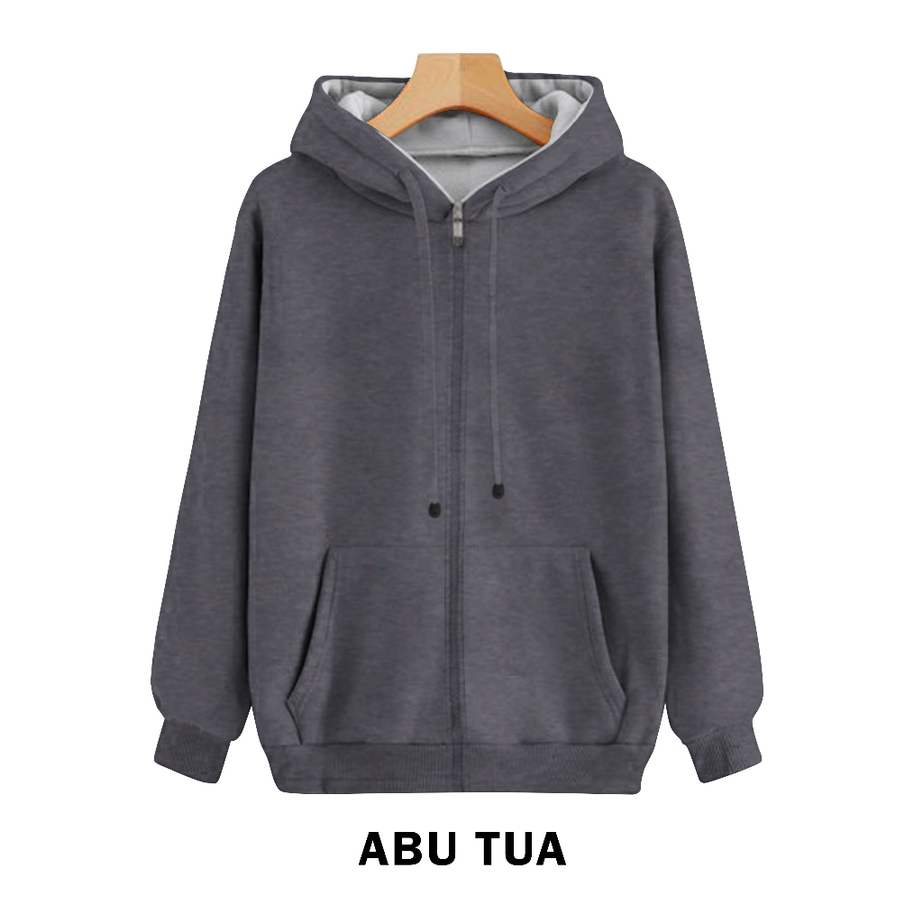 Jual Harvional Hoodie Zipper Polos Size S - XXL ( Pria & Wanita ...