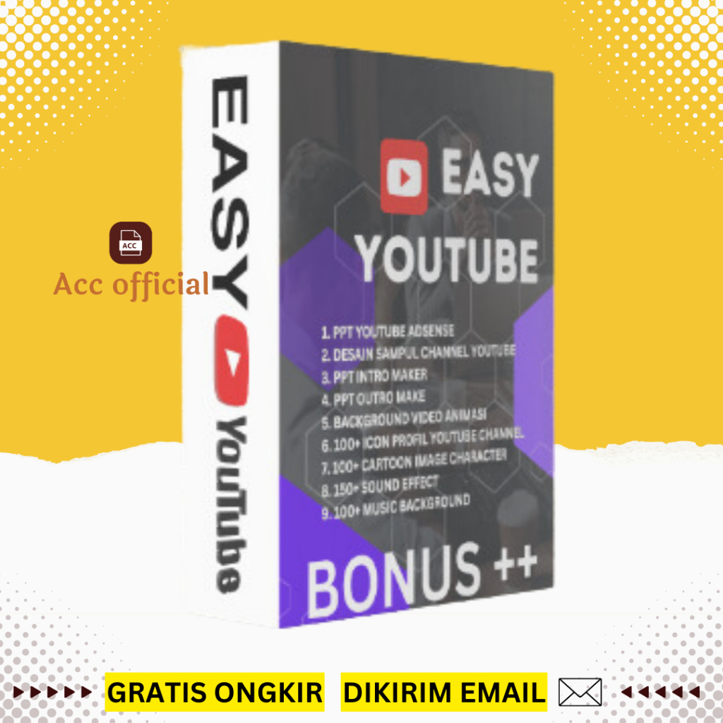 Jual EASY YOUTUBE - Desain Template Membangun Channel Youtube Lengkap ...