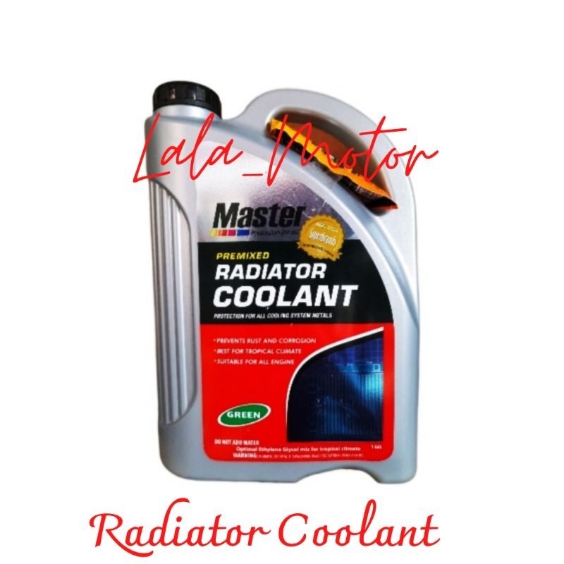 Jual Air Radiator Coolant Master 4L hijau | Shopee Indonesia