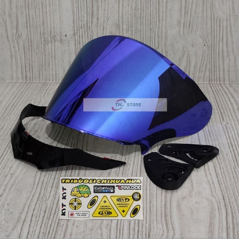 Jual Kaca Helm KYT KYOTO Visor open venom FLAT kyt kyoto (visor+spoiler ...