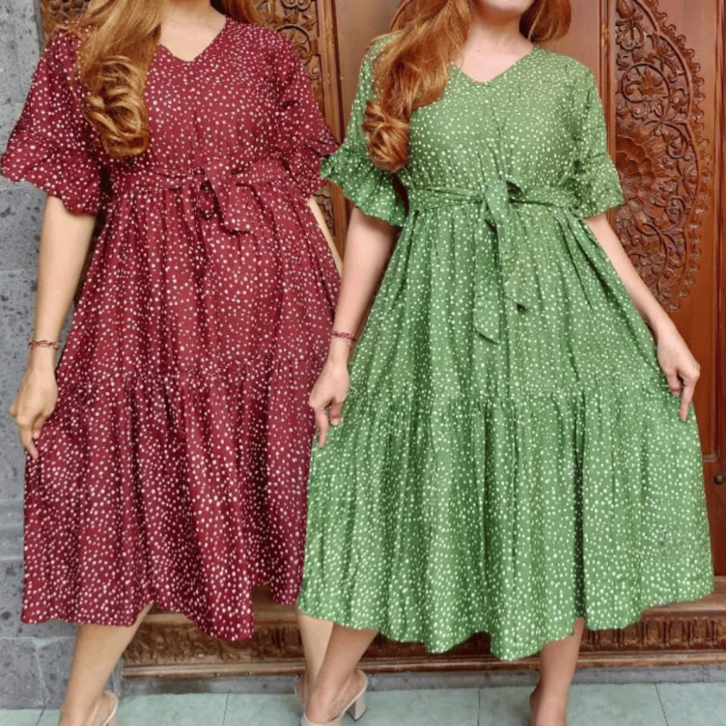 Jual Daster Kekinian Dress Wanita Busui Jumbo Resleting Depan Baju ...