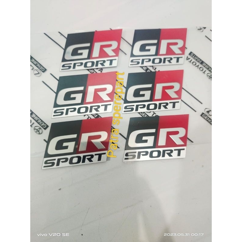 Jual emblem tulisan GR sport originalharga satuansudah berikut lem ...
