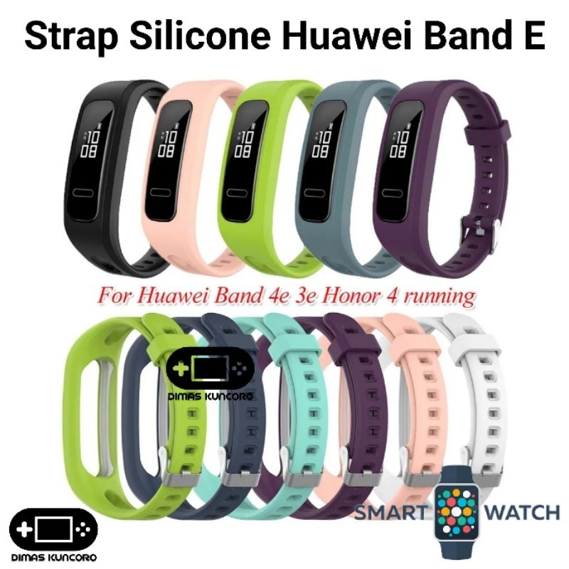 Jual Strap Silicone Huawei Band E silicon tali 3e 4e honor 4 running 5 ...