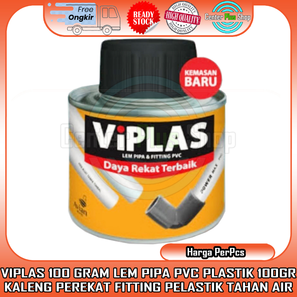 Jual Lem Pipa Viplas Kaleng 100gr Lim Pvc Plastik Pelastik 100 Gr Gram ...