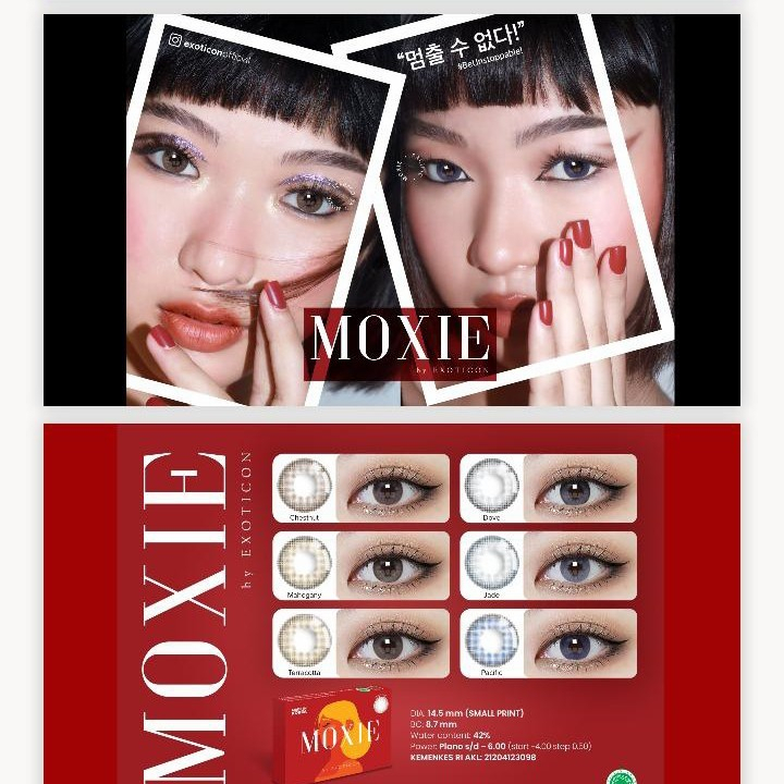 Jual X2 Moxie Softlens Warna Ukuran Normal Sampai -2.00 | Shopee Indonesia