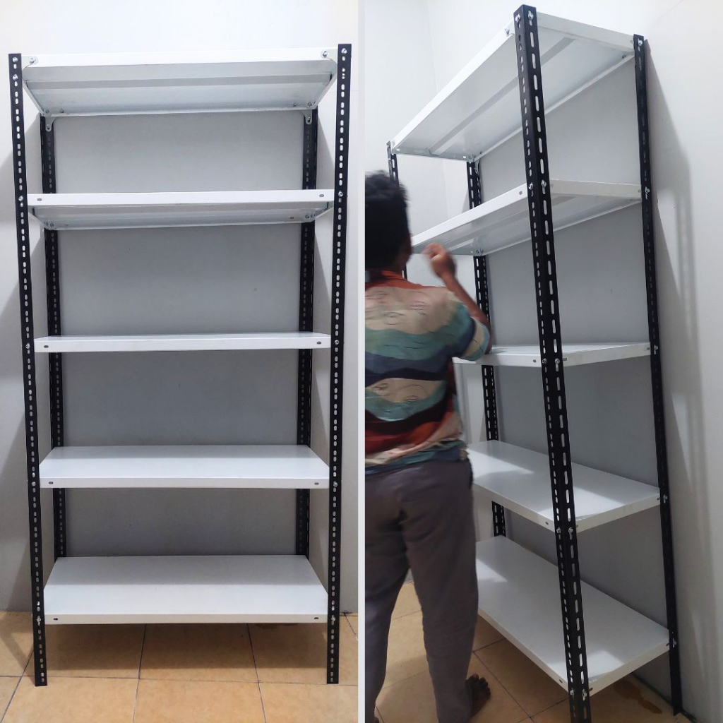 Jual RAK SIKU BESI 5 SUSUN 100X60X200CM | Shopee Indonesia