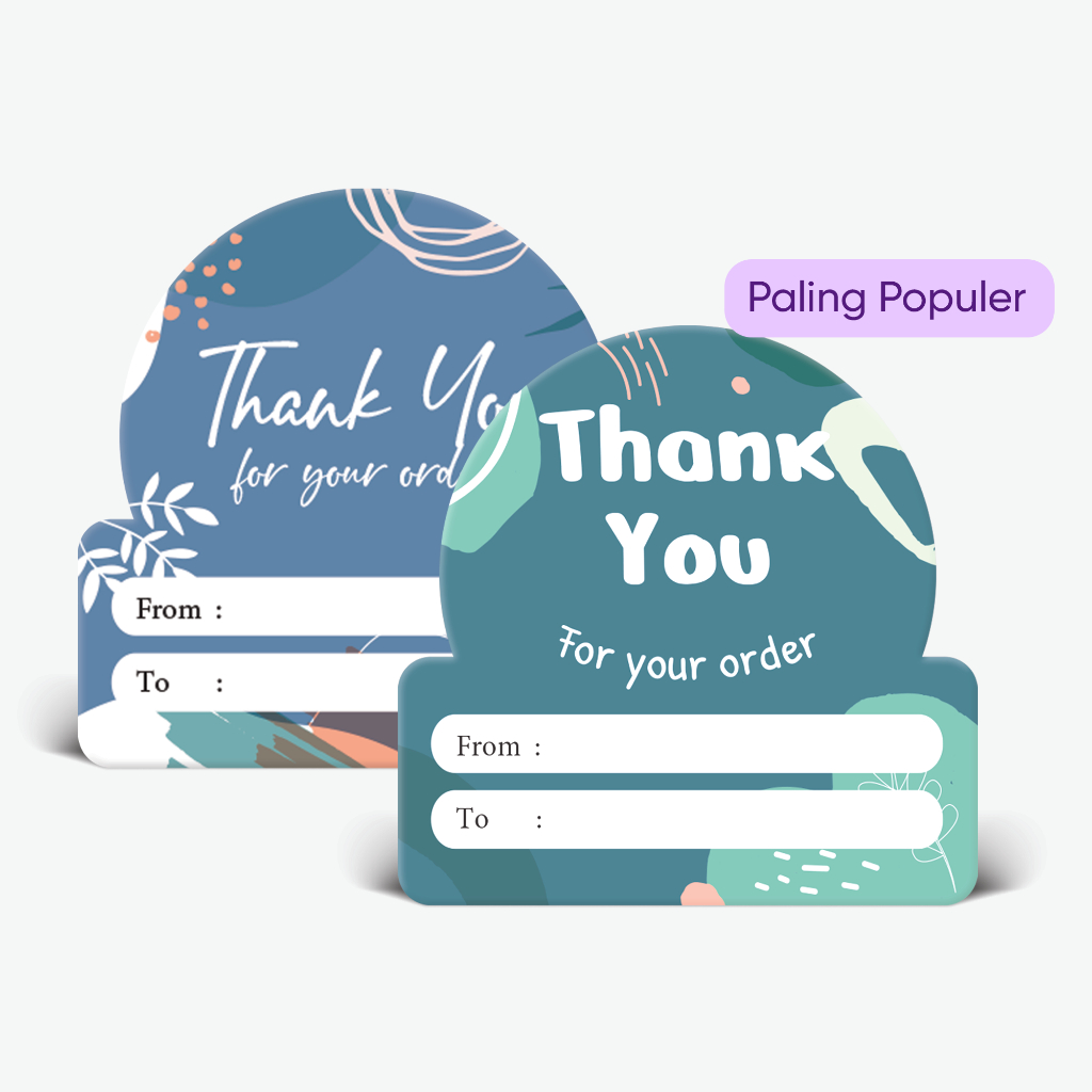 Jual Sticker Thankyou (Ukuran 7x7) #Moder Cutting - Sticker Label ...