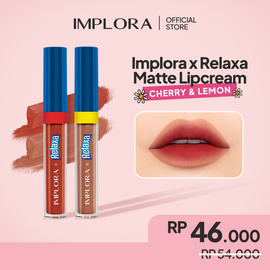 Jual Bundling - Implora x Relaxa Matte Lipcream Cherry Lemon | Shopee ...