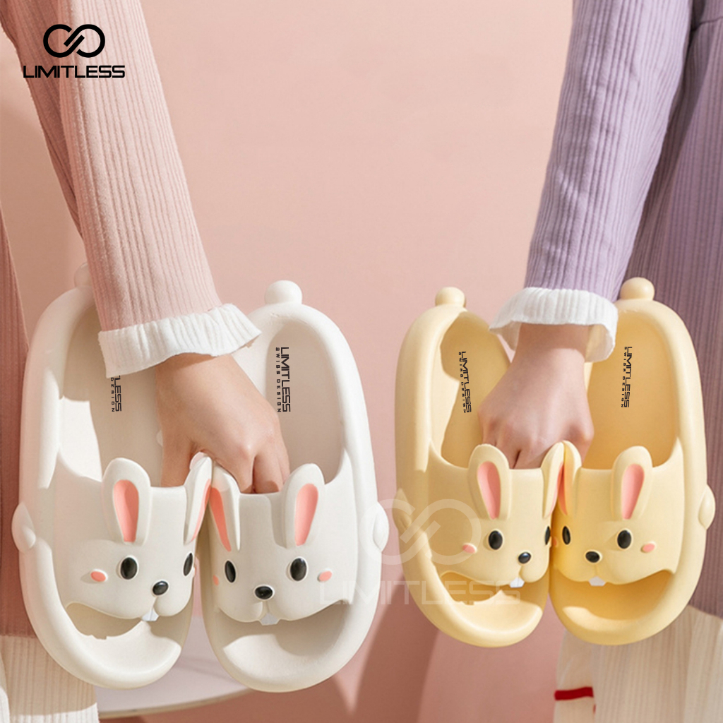 Jual Sendal Selop Cewek Dewasa Rumah Sandal Slip On Wanita Rabbit ...