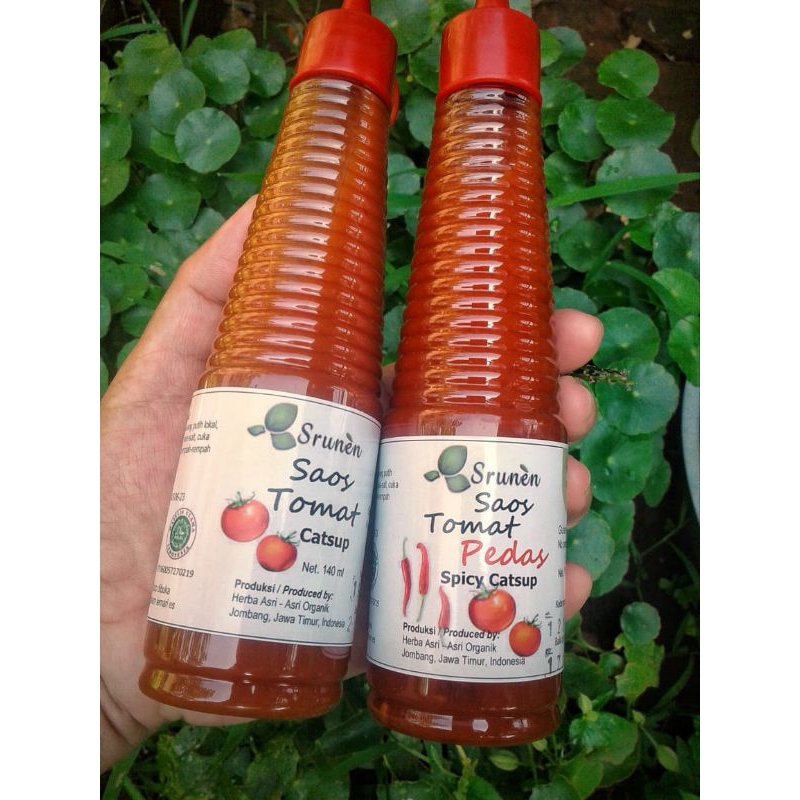 Jual Saus Tomat SRUNEN / Saus TOMAT PEDAS Organik Non MSG | Shopee ...