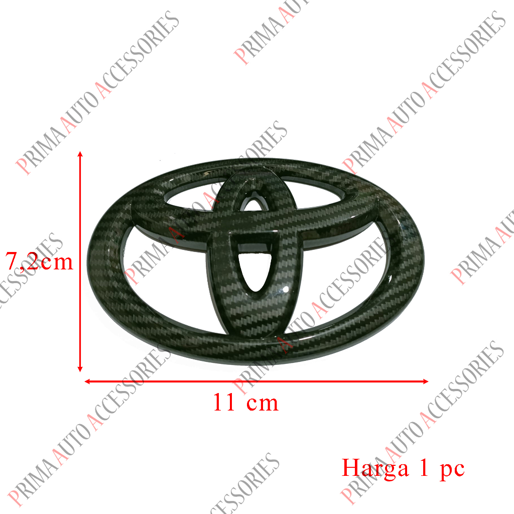 Jual Casing Logo Toyota Carbon 11 cm | Shopee Indonesia