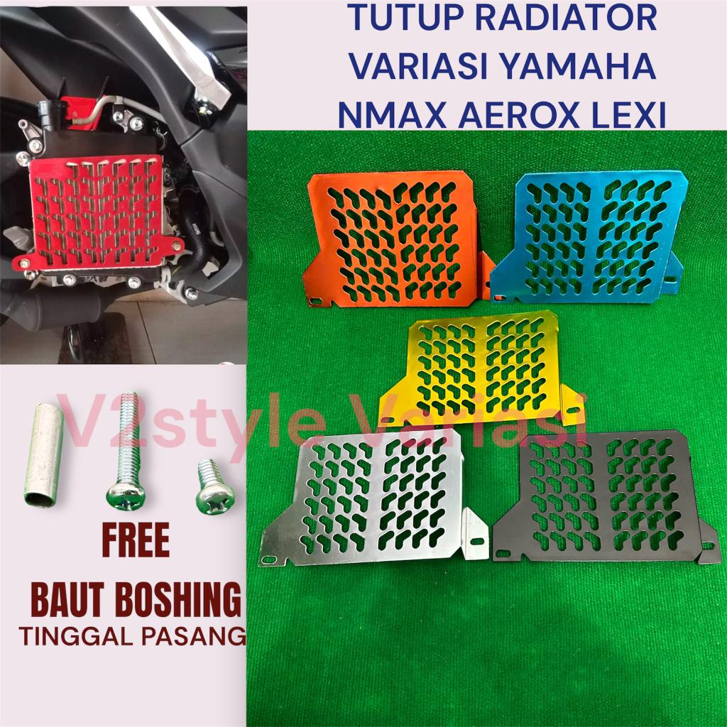 Jual COVER RADIATOR NMAX 2015-2023 SEMUA AEROX LEXI GRATIS BAUT DAN ...