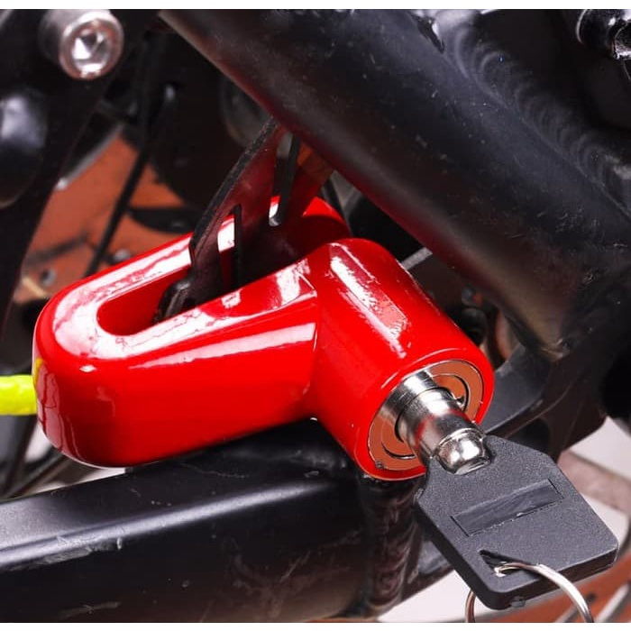 Jual Gembok Motor / Kunci Gembok Cakram Sepeda Motor Disc Lock Pengaman ...
