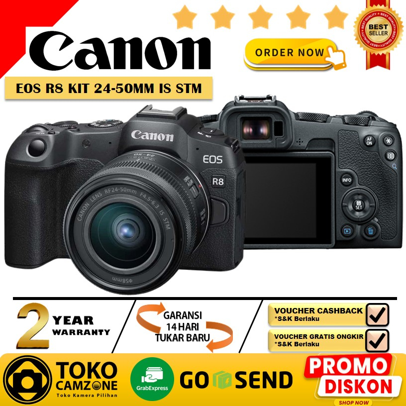 Jual Canon EOS R8 Kit 24-50mm IS STM Canon R 8 Kit RF 24-50mm GARANSI ...