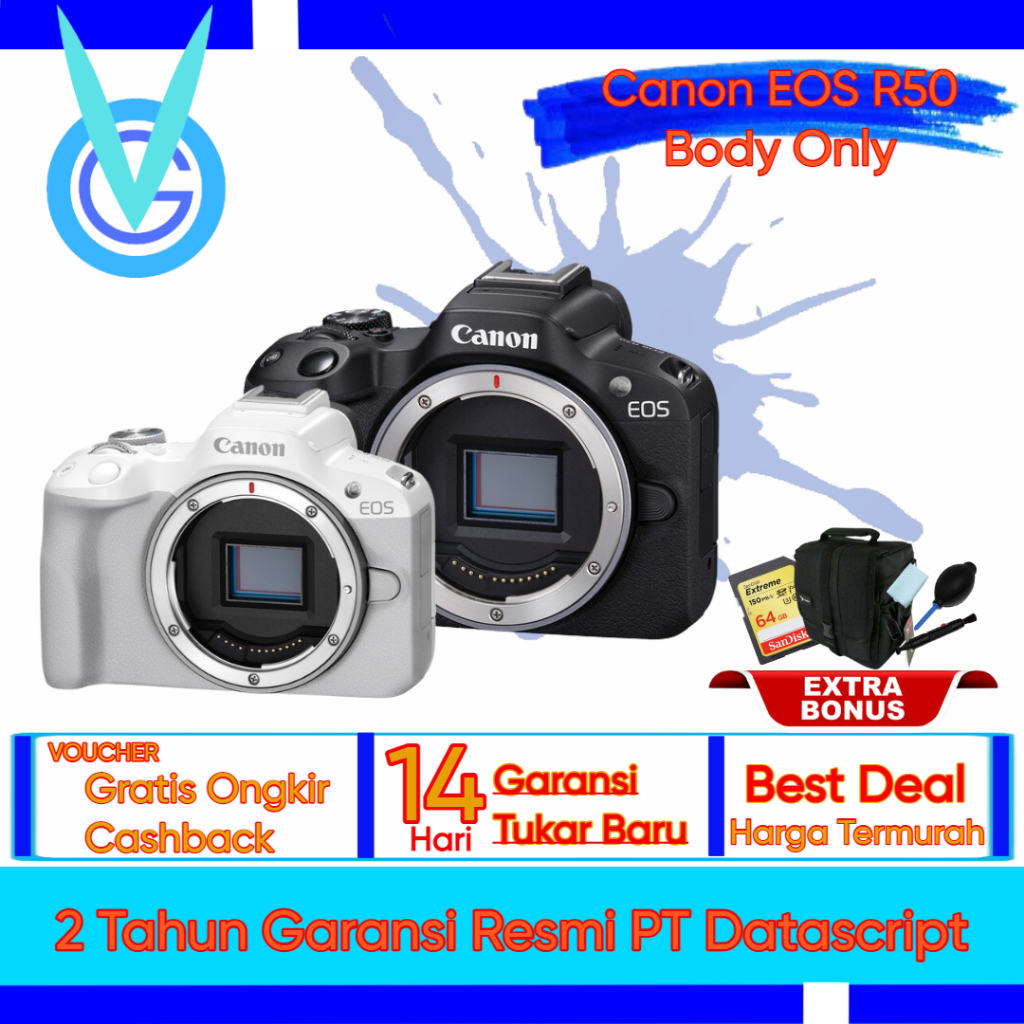 Jual Canon EOS R50 Body Only Mirrorless Camera | Shopee Indonesia