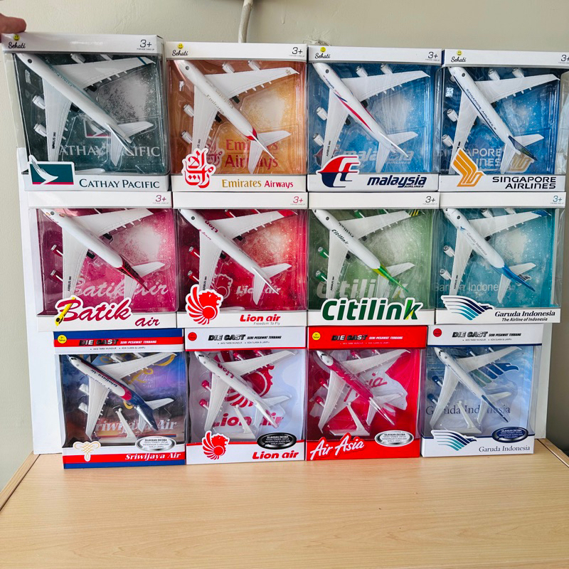 Jual pesawat miniatur BATIK AIR / CITILINK / EMIRATES BAHAN DIE CAST ...