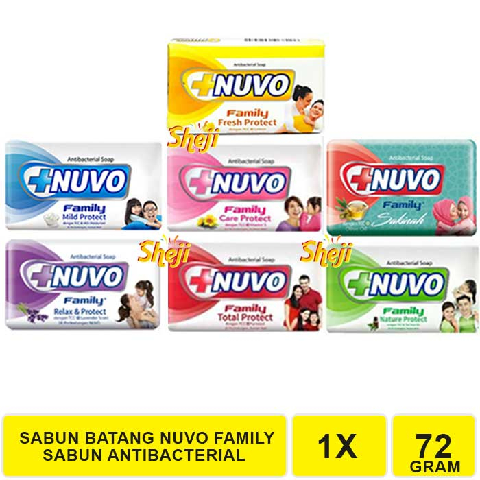 Jual SABUN BATANG NUVO 72 GRAM / NUVO SABUN BATANG ANTIBACTERIAL 72 GRAM (ST) | Shopee Indonesia