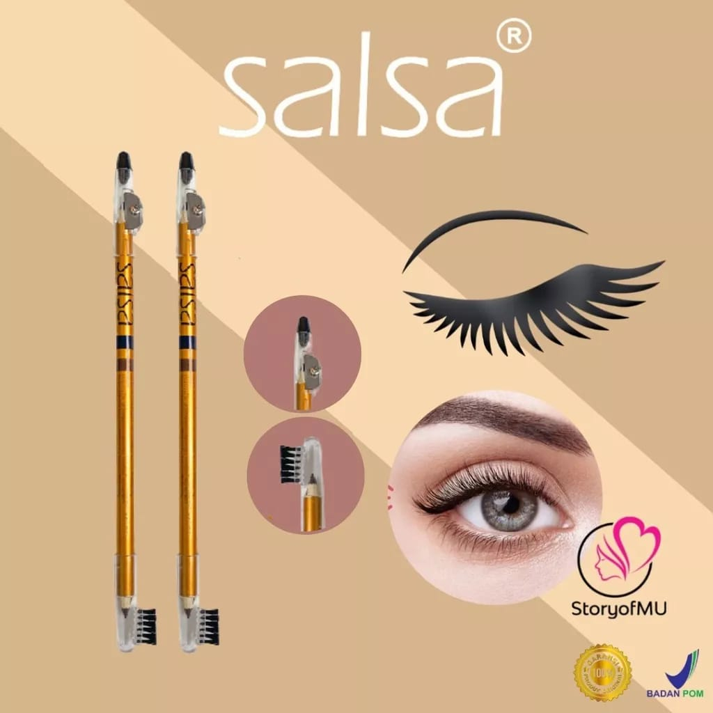 Jual Pensil Alis Salsa Eyebrow Guru 4in1 | Shopee Indonesia
