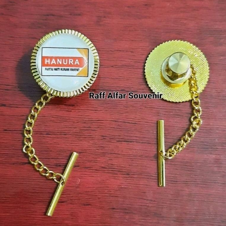 Jual Pin partai hanura model rantai pasang di kerah baju | Shopee Indonesia
