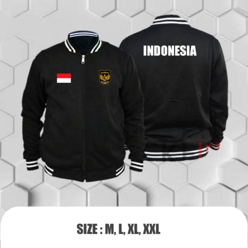 Jual JAKET BASEBALL TIMNAS INDONESIA//TIMNAS GARUDA | Shopee Indonesia