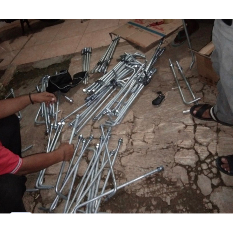 Jual Angkur PJU listrik tiang jalan solar cell panel | Shopee Indonesia