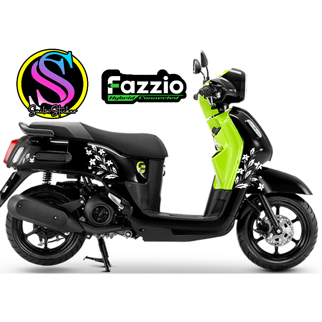 Jual 160/STICKER CUTTING/STICKER FAZZIO/STICKER MOTIF BATIK BUNGA ...