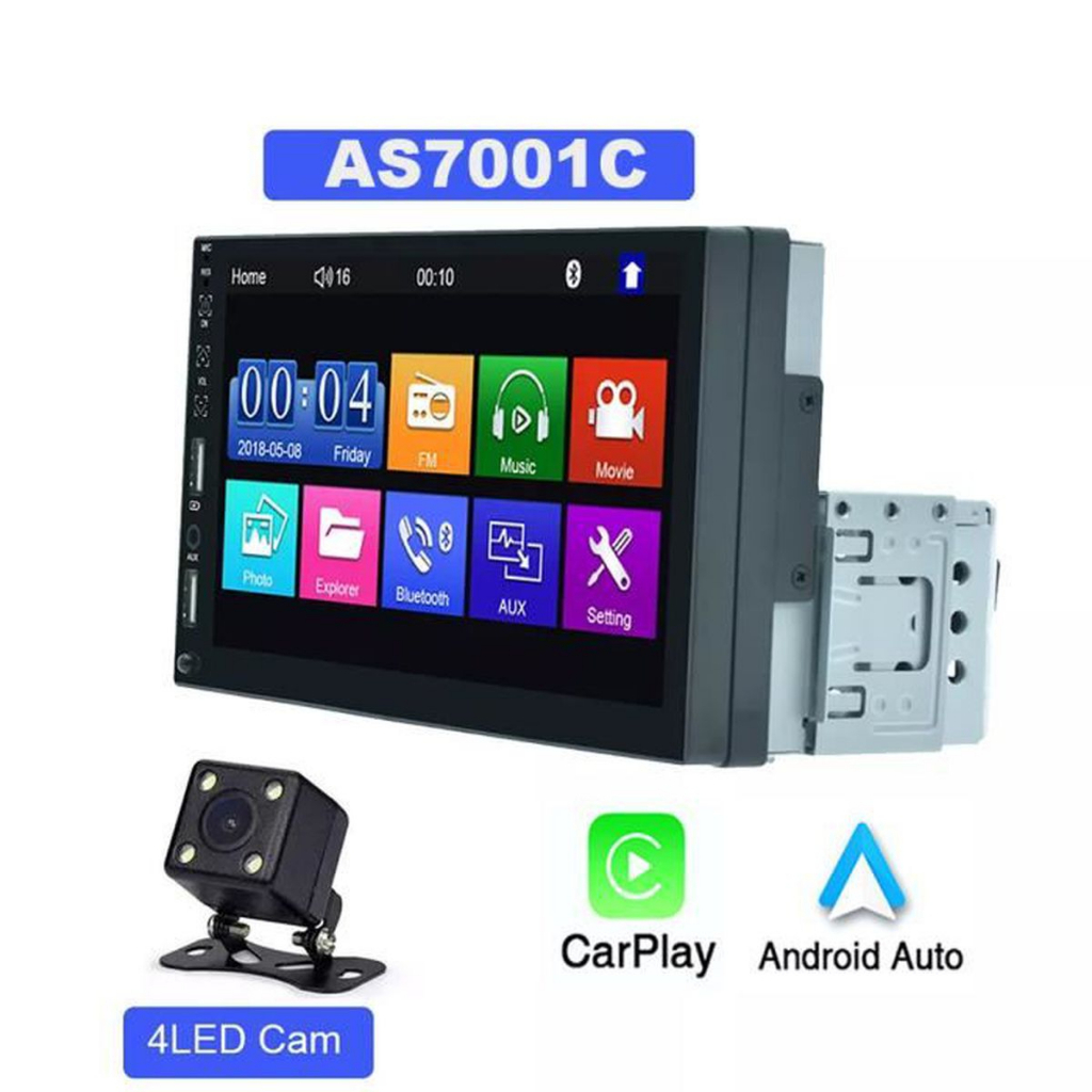 Jual ESSGOO Head Unit 7 inci AS7001C Universal 1DIN IPS 1080P HD Screen ...