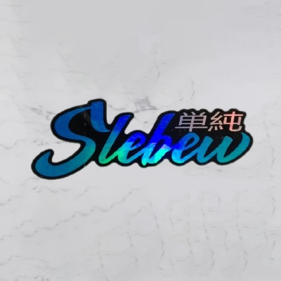 Jual STIKER KECIL HOLOGRAM MOTIF TULISAN SLEBEW | Shopee Indonesia