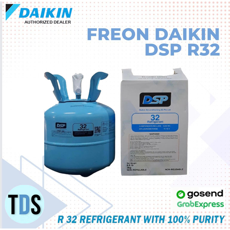 Jual FREON AC DAIKIN DSP R32 - 3 KG / DAIKIN REFRIGERANT R32 | Shopee Indonesia