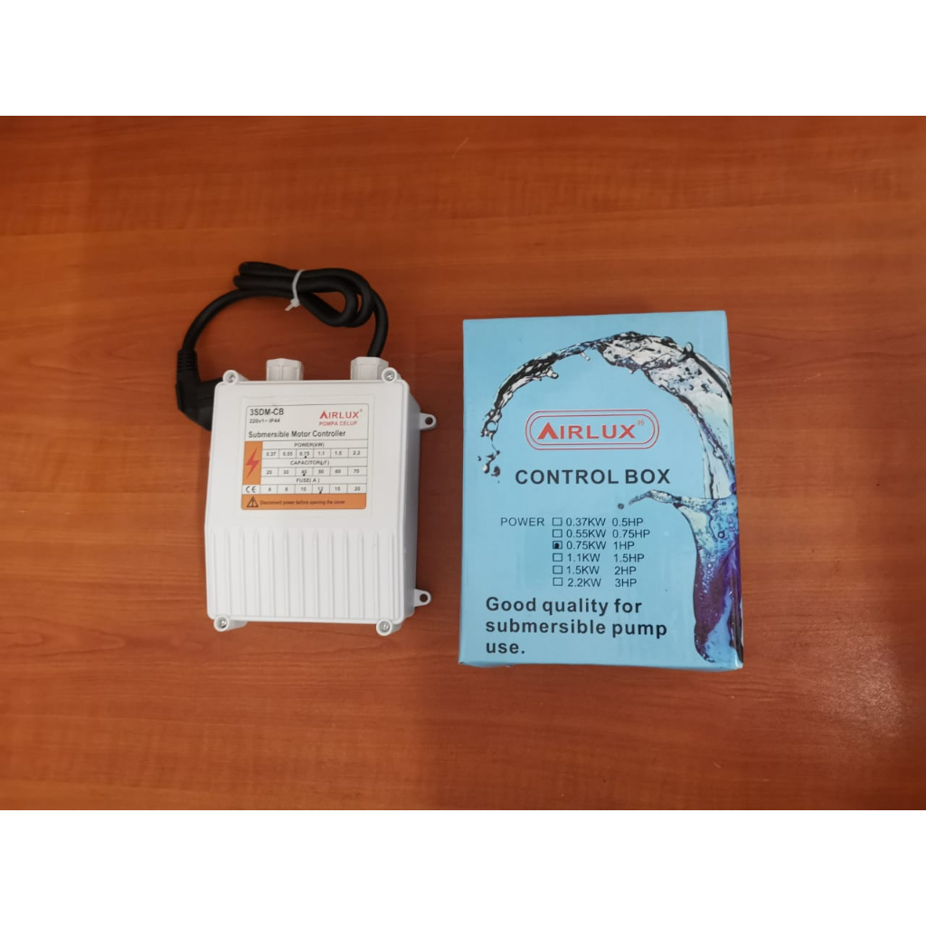 Jual KONTROL BOX /CONTROL BOX PANEL POMPA SATELIT/SUBMERSIBLE PUMP 1HP ...