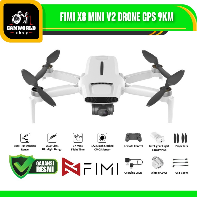 Jual FIMI X8 MINI V2 Drone GPS 9KM 4K 3-axis Gimbal 37 Min Flight Time | Shopee Indonesia
