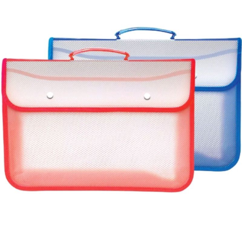 Jual Tas map plastik kancing 2 jaring folio / Documen Bag kancing 2 ...