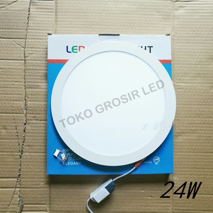 Jual Lampu Downlight LED Panel 24w Putih 24 W Watt 24Watt Tipis Bulat ...
