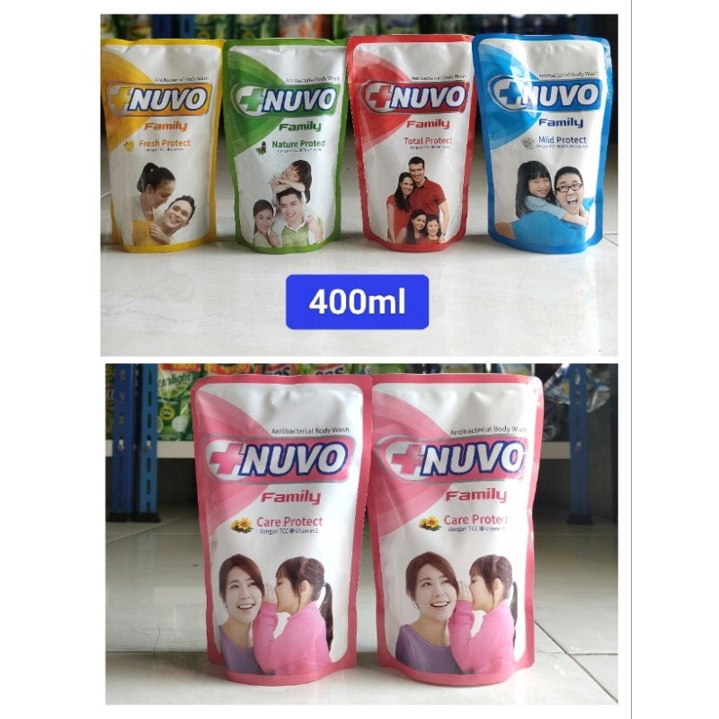 Jual NUVO Sabun Cair Family Refill 400 Ml | Shopee Indonesia