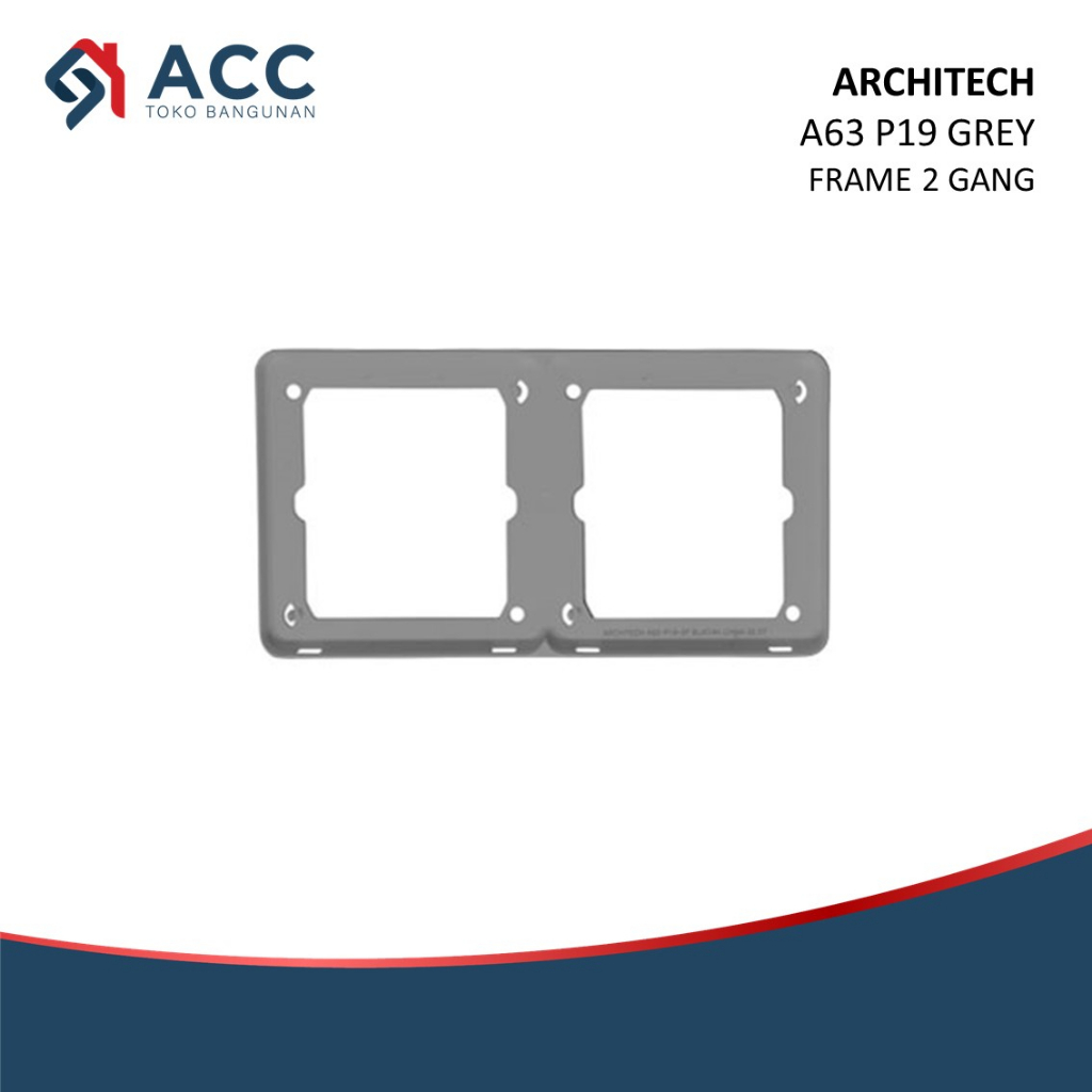 Jual ARCHITECH INFINITY A63 GREY SAKLAR STOP KONTAK FRAME | Shopee Indonesia