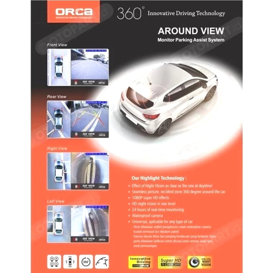 Jual Kamera 360 Derajat ORCA Bird Birds Eye View Recording Camera ...