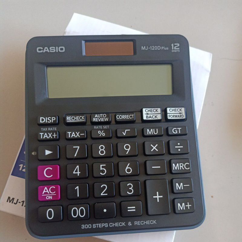 Jual kalkulator meja original casio MJ-120D PLUS CHECK & RECHECK ...