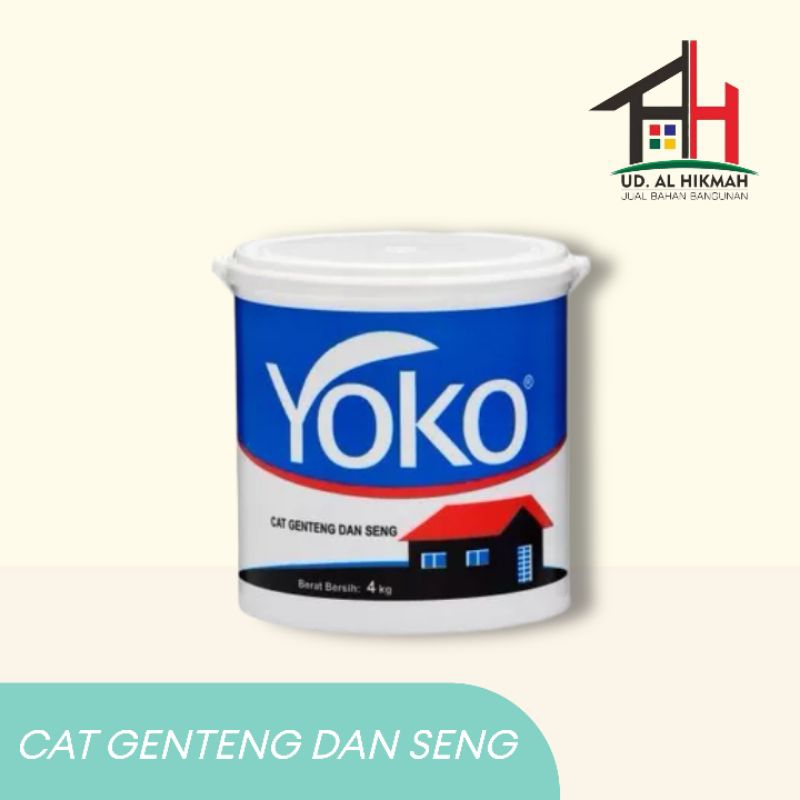 Jual YOKO CAT GENTENG DAN SENG GALON 4 KG AVIAN BRAND | Shopee Indonesia