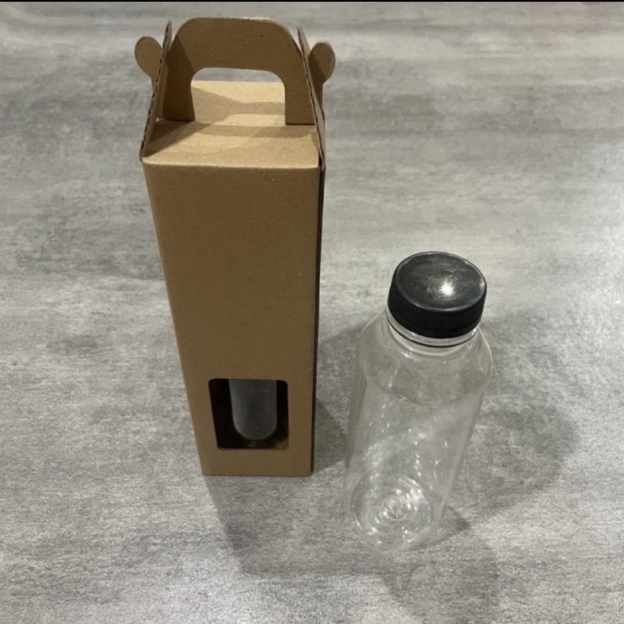 Jual 5pcs KOTAK KARDUS DIE CUT BOTOL 500ml DUS HAMPERS BOX TENTENG ...